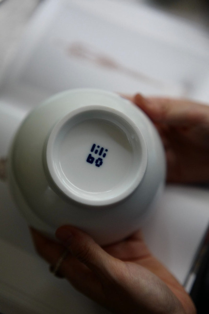 DRAGONFLY - Bowl porcelain with insect pattern, rice-bowl, snack-bowl ...